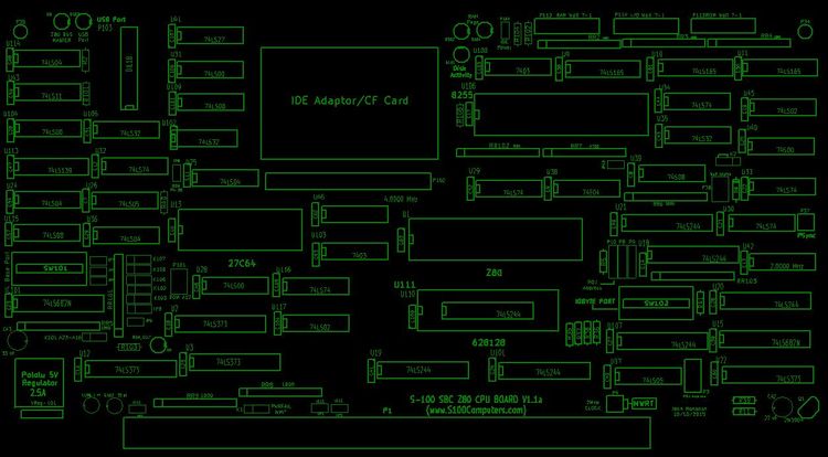 S-100 SBC Z80 CPU Board - TheRetroWagon